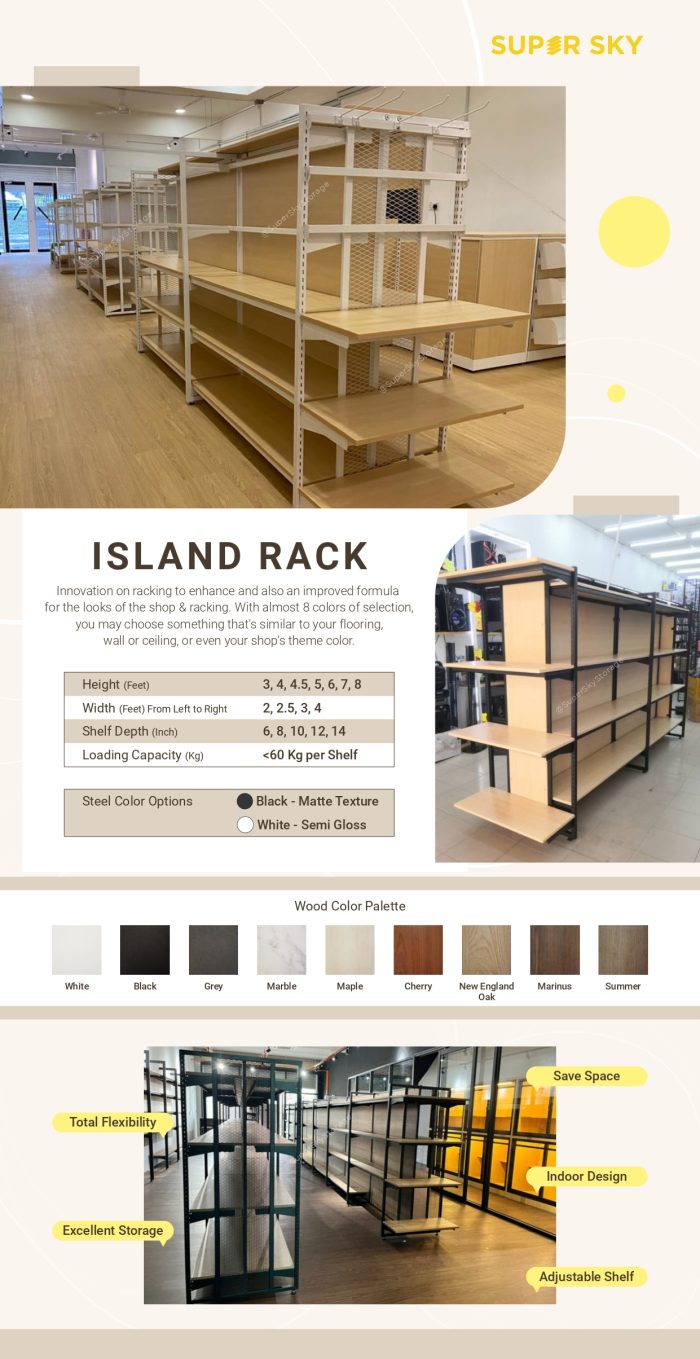 Infiniti Island Rack Supplier - Super Sky Malaysia
