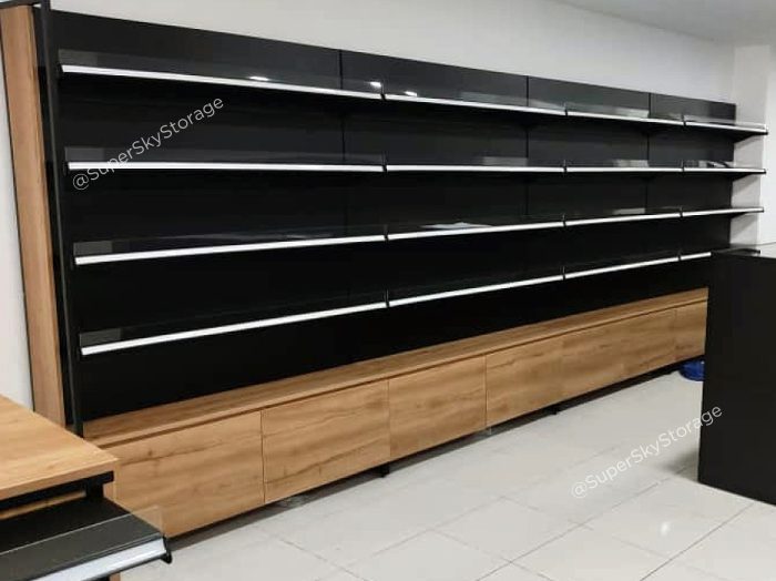Back Counter Cabinet Racking - Super Sky Racking System